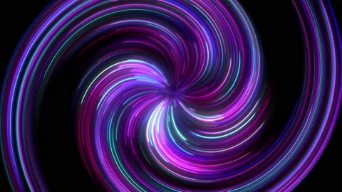 Circle Loop Neon Lights Animation | Stock Video | Pond5