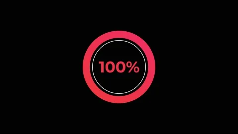 Circle percentage Loading Animation 0-10... | Stock Video | Pond5