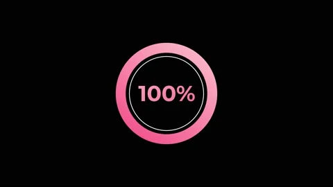 Circle percentage Loading Animation 0-10... | Stock Video | Pond5