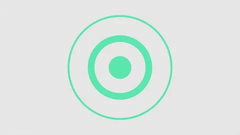 Circle Pulse Radar Signal, Circular Wave... | Stock Video | Pond5