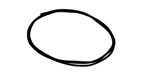 Hand Drawn Animation Circle Stock Video Footage | Royalty Free Hand ...