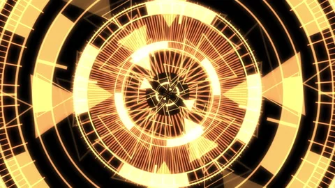 Circle Triangle Motion Graphics Loop Yel... | Stock Video | Pond5