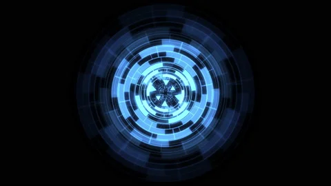 Circle Triangle VJ Loop Blue S Animation... | Stock Video | Pond5