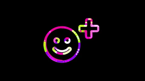 Circles gather in symbol smile plus. Aft... | Stock Video | Pond5