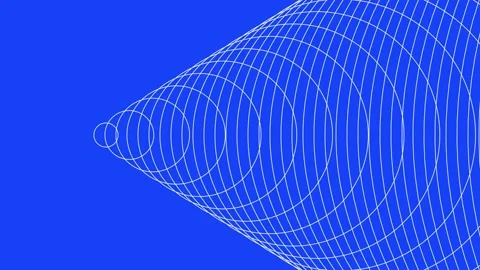 Circles pulse moving to right geometric ... | Stock Video | Pond5