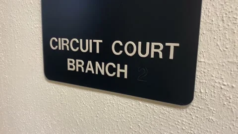 Circuit Court Branch sign outside courtr... | Stock Video | Pond5