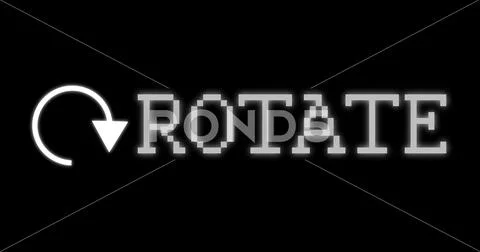Circular arrow head rotating animation asset in alpha channel. Arrow ...