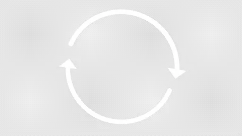 A circular arrow loop on a transparent b... | Stock Video | Pond5