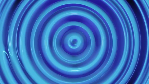 Circular blue waves in interference patt... | Stock Video | Pond5