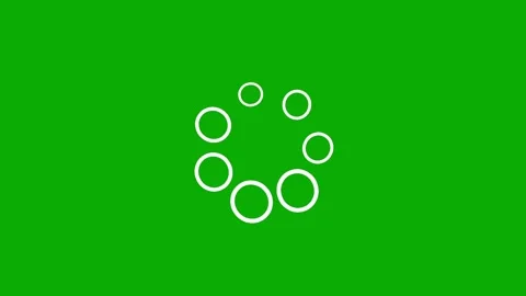 Circular buffering symbol green screen m... | Stock Video | Pond5
