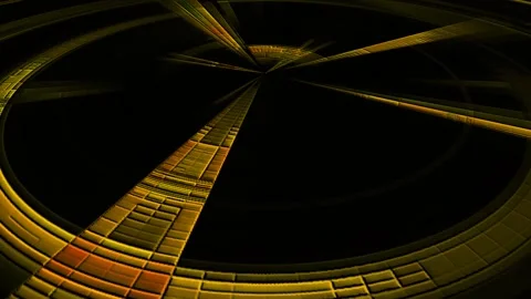 Circular Chaos Concentric Circles Radial... | Stock Video | Pond5