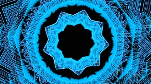 Circular cyber pattern with moving flash... | Stock Video | Pond5