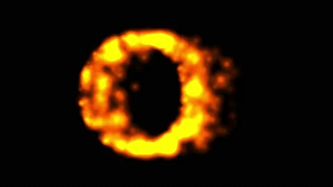 Circular fire stream motion graphics wit... | Stock Video | Pond5