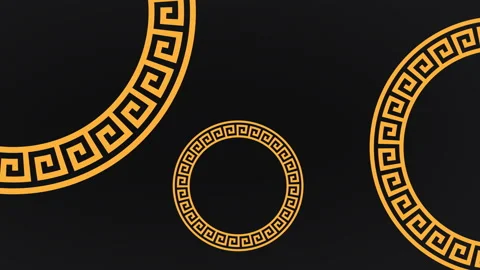 Circular greek meander pattern backgroun... | Stock Video | Pond5