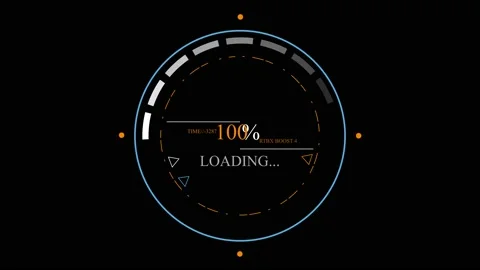 Circular loading bar. Loading hud elemen... | Stock Video | Pond5