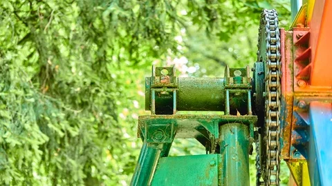 Circular motion mechanism of children's ... | Stock Video | Pond5