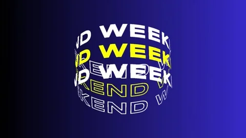 Circular Motion Weekend icon background ... | Stock Video | Pond5