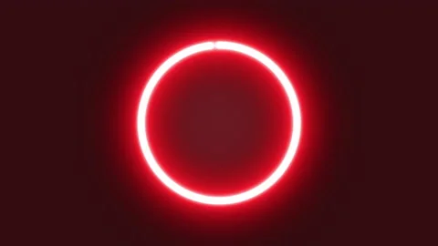 Circular progress bar with bright neon. | Stock Video | Pond5