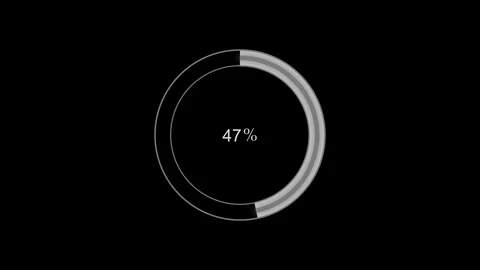 Circular Progress Bar Completion Animate... | Stock Video | Pond5