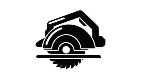 Circular saw icon animation | Stock Video | Pond5