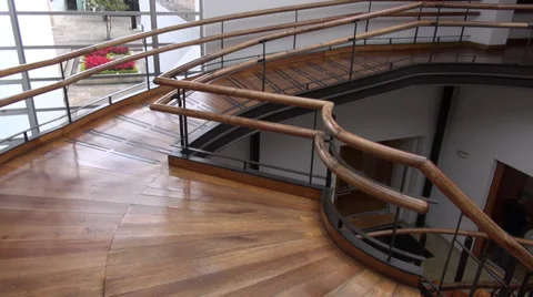 Circular Stairs, Steps, Architecture | Stock Video | Pond5