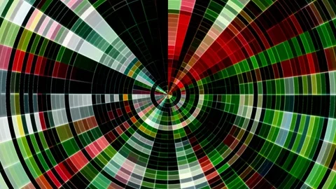 Circular Tunnel Loop in 4K | Vibrant Mul... | Stock Video | Pond5