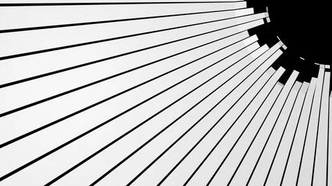 circular unfolding white rays - to the u... | Stock Video | Pond5