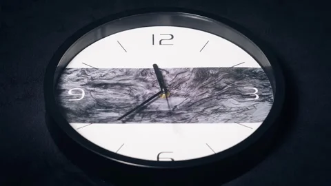 Circular Wall Clock Rotate the Clock Han... | Stock Video | Pond5