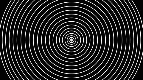 Circular Wave Pattern Animation on Black... | Stock Video | Pond5