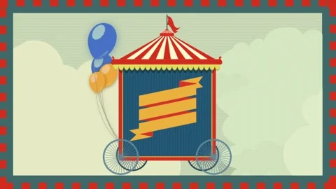 Circus motion background loop animation | Stock Video | Pond5