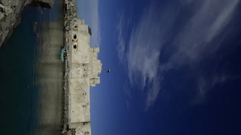 Citadel of Qaitbay castle in Alexandria,... | Stock Video | Pond5