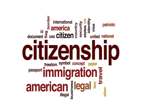 Citizenship animated word cloud, text de... | Stock Video | Pond5