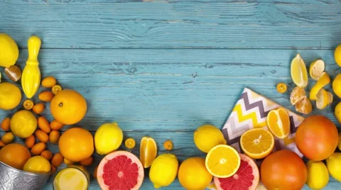 Citrus fruits orange stop motion animati... | Stock Video | Pond5
