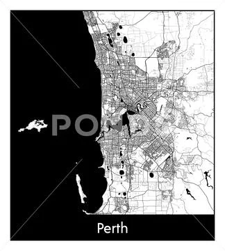City Map Perth Australia vector illustration: Graphic #245031265