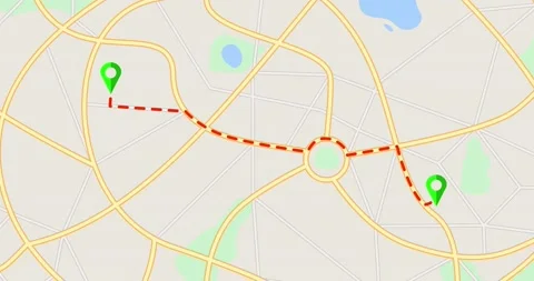 Distance Map Stock Video Footage | Royalty Free Distance Map Videos | Pond5