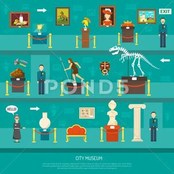 City Museum Exhibition ~ Clip Art ~ Download Now #61162987