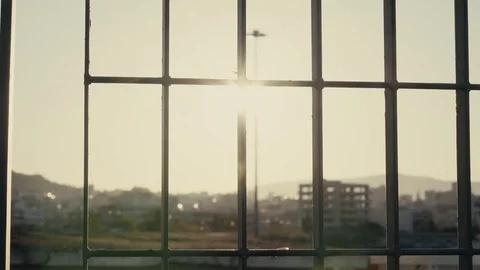 City skyline at dawn obscured view by st... | Stock Video | Pond5