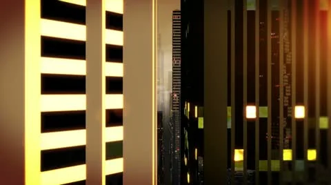 Fly Through City Stock Video Footage | Royalty Free Fly Through City ...