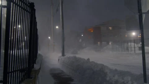 Night Snow Storm Stock Videos – Royalty-Free HD & 4K Videos | Pond5