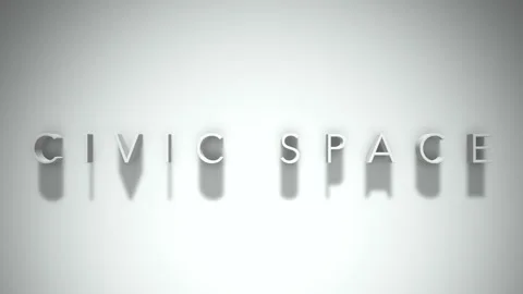 Civic Space 3D title animation with shad... | Stock Video | Pond5