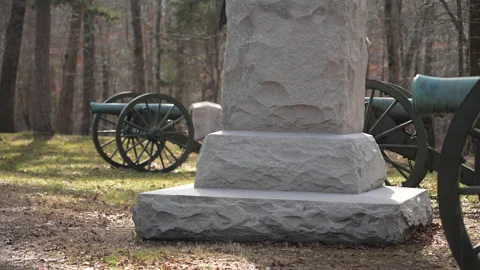 Civil War Stone Monument on Historical B... | Stock Video | Pond5