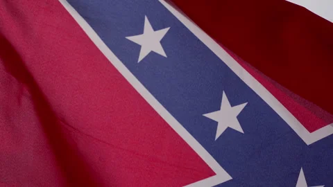 Civil-War themes: Confederate flag blowi... | Stock Video | Pond5