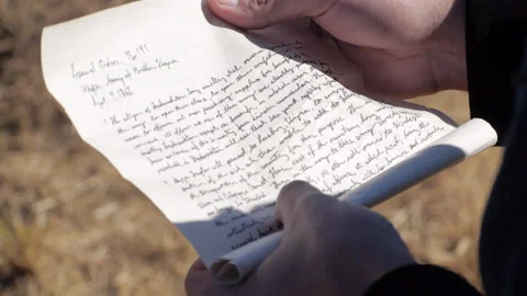 Civil War Union Army Officer reading ove... | Stock Video | Pond5