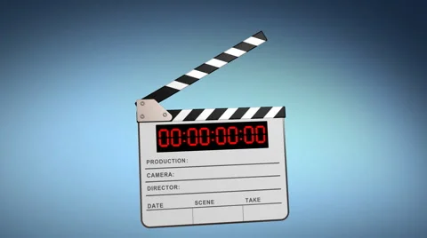 Clapper board, 3d animation | Stock Video | Pond5