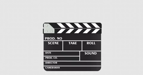Clapperboard, movie clapper, animation s... | Stock Video | Pond5