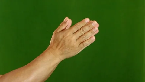 clapping hands with green background | Stock Video | Pond5