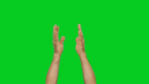 Clapping hands on green screen backgroun... | Stock Video | Pond5