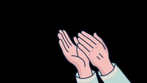 Clapping Hands Animation Stock Video Footage | Royalty Free Clapping ...