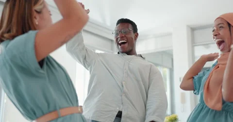 Clapping, hands together and success peo... | Stock Video | Pond5