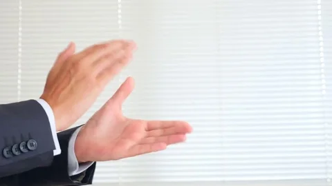 Clapping hands on white background. 4k, ... | Stock Video | Pond5